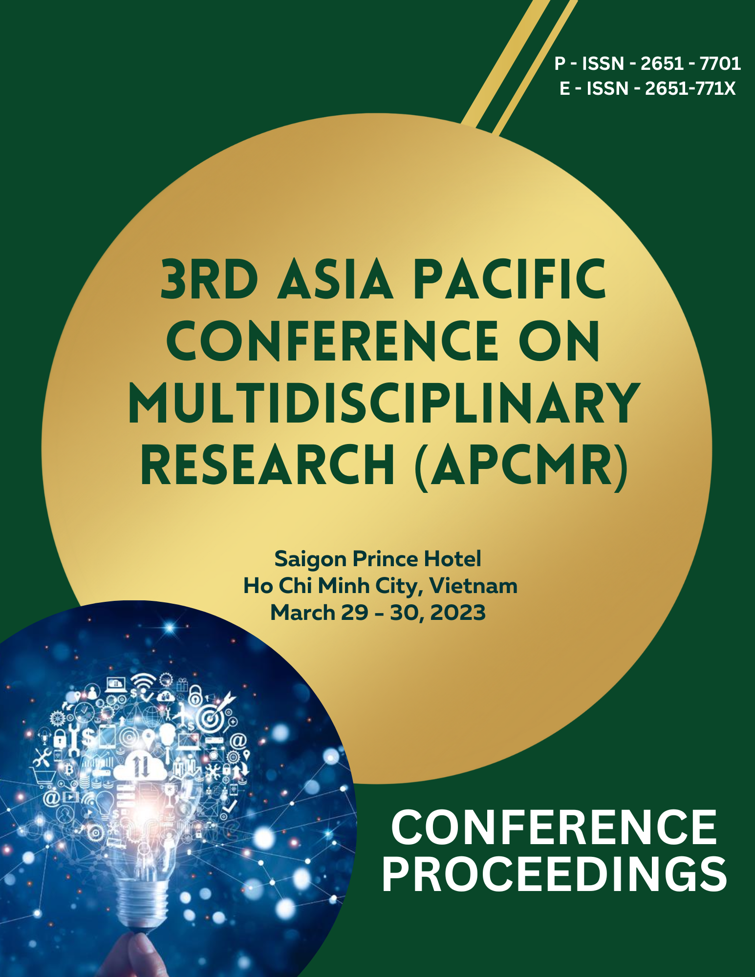 3RD ASIA PACIFIC PACIFIC CONFERENCE ON MULTIDISCIPLINARY RESEARCH ...